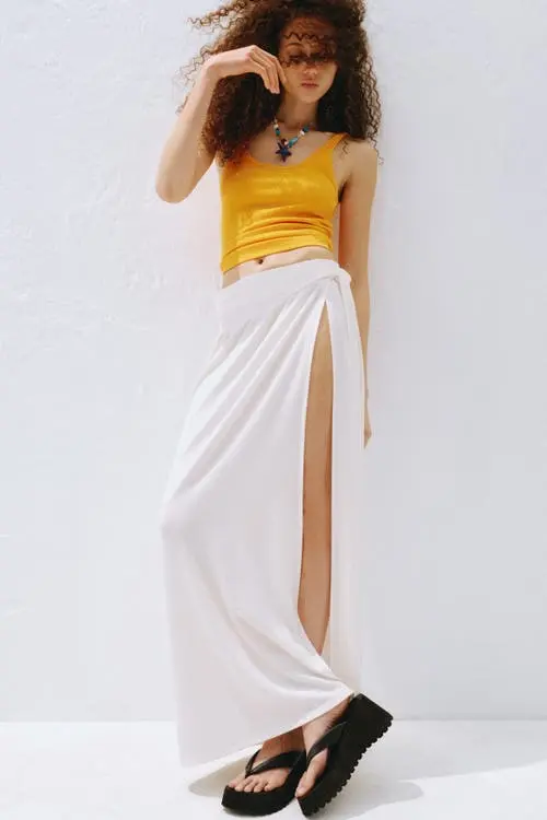 H&m Maxi Wrap Skirt