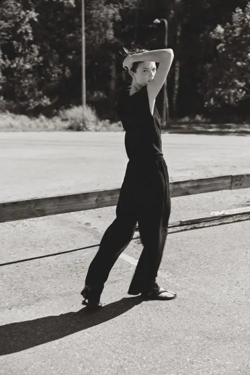 H&m Crinkled Drawstring Pants - Black