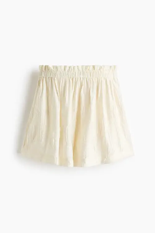H&m Frayed Paper-bag Shorts