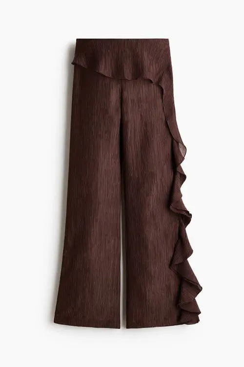 H&m Flounced Crinkled Pants
