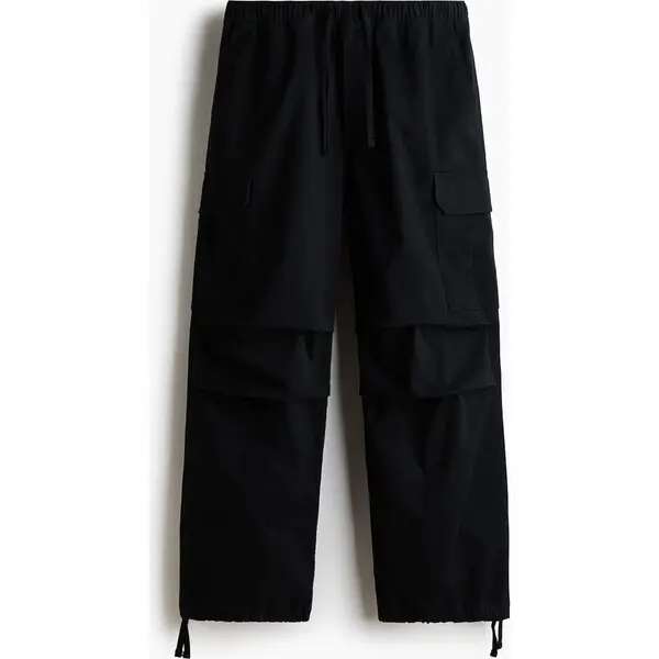 H&m Loose-fit Cargo Pants - Black