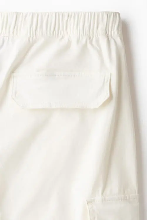H&M Loose-fit Cargo Pants In Cotton Twill - Cream