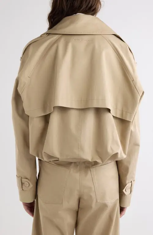 Acne Studios Oleo Crop Gabardine Trench Coat
