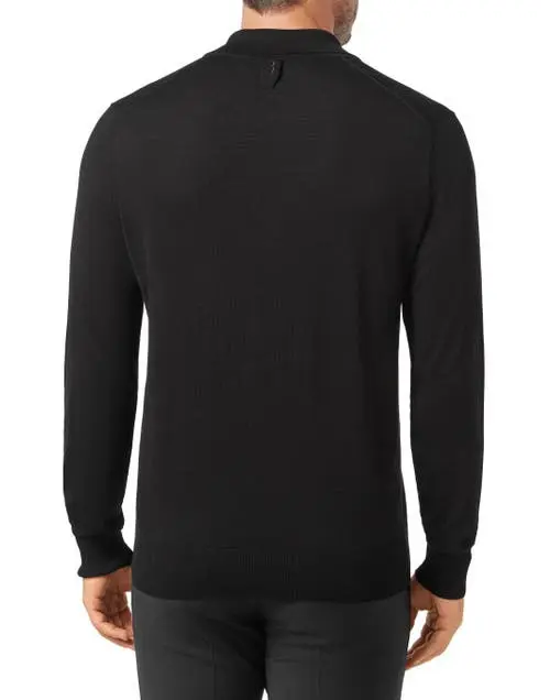 BILLIONAIRE Pullover Polo-neck Ls Crest - Black