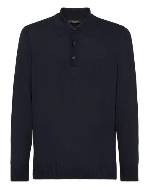BILLIONAIRE Pullover Polo-neck Ls Crest