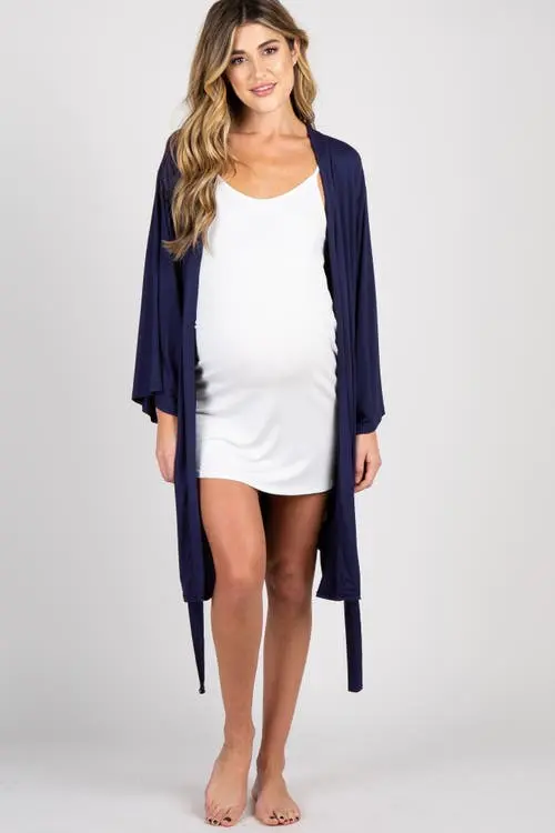 PINKBLUSH Delivery/nursing Maternity Robe