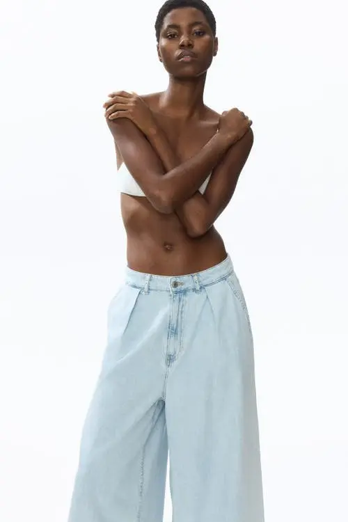 H&m Extra-wide Regular-waist Jeans