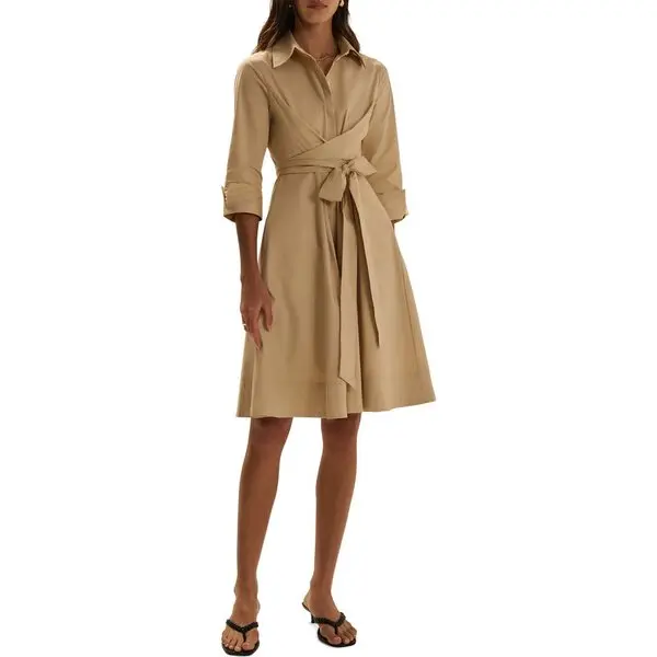 FAVORITE DAUGHTER The Parker Shirtdress - Khaki