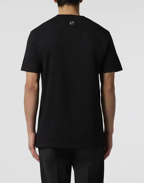 Philipp Plein Round Neck T-shirt Teddy Strass Teddy Bear