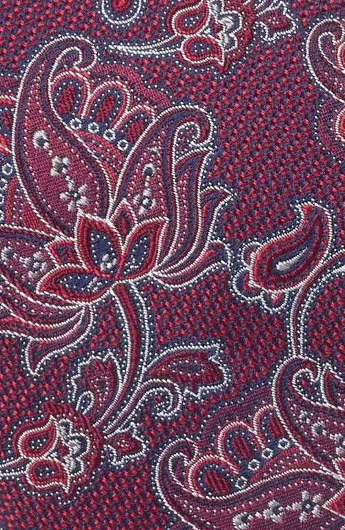 Nordstrom Paisley Silk Jacquard Tie - Burgundy