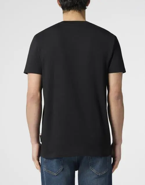 Philipp Plein Round Neck T-shirt New York Tennis Patch - Black