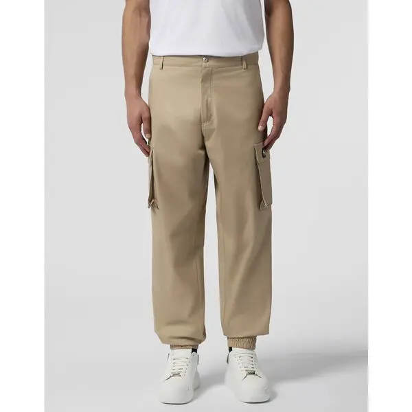 Philipp Plein Straight Cargo Trousers - Beige