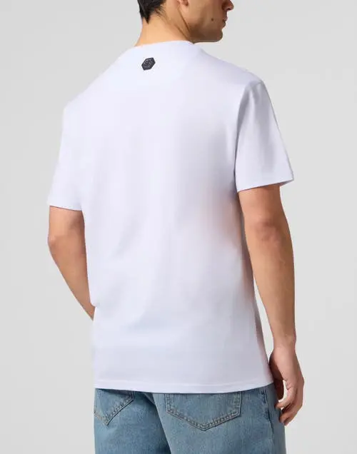 Philipp Plein Round Neck T-shirt Teddy Yachting - White