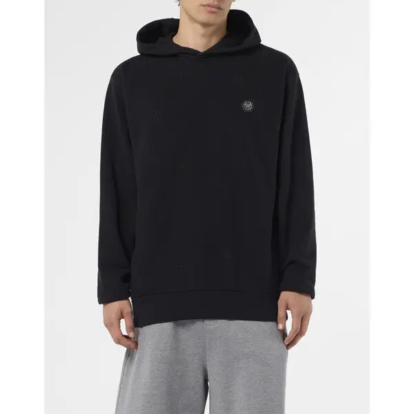Philipp Plein Embroidered Hoodie Sweatshirt Monogram Monogram