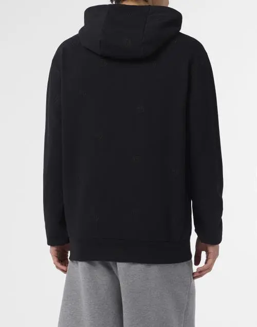 Philipp Plein Embroidered Hoodie Sweatshirt Monogram Monogram