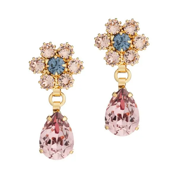 OTAZU Pink / Blue Myrte Pink Earrings - Pink/blue