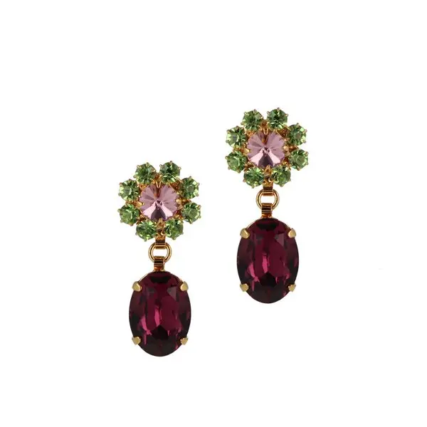 OTAZU Summer Love Flower Earrings Big - Yellow