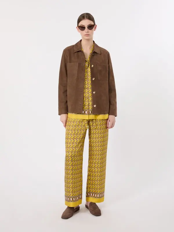 Max Mara Printed Silk Shirt