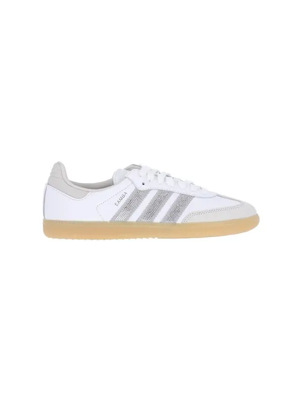 Adidas Samba Sneakers In Leather - White