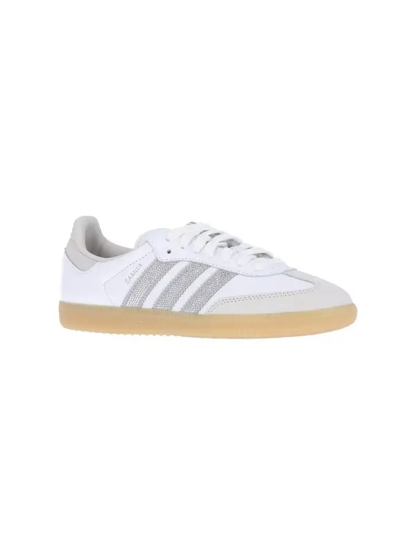 Adidas Samba Sneakers In Leather - White
