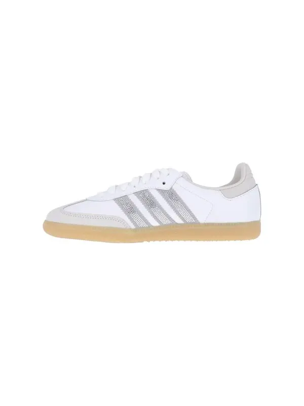 Adidas Samba Sneakers In Leather - White