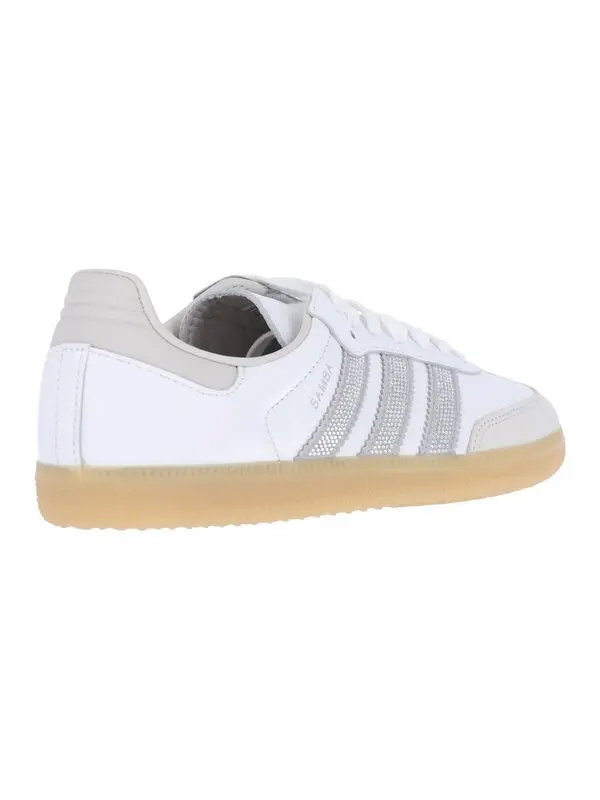 Adidas Samba Sneakers In Leather - White