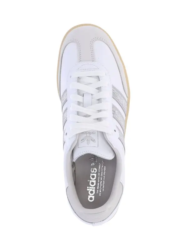 Adidas Samba Sneakers In Leather - White