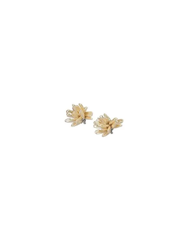 Phoebe Philo Maison Margiela -plated Brass Earrings With Multicolor Zircons