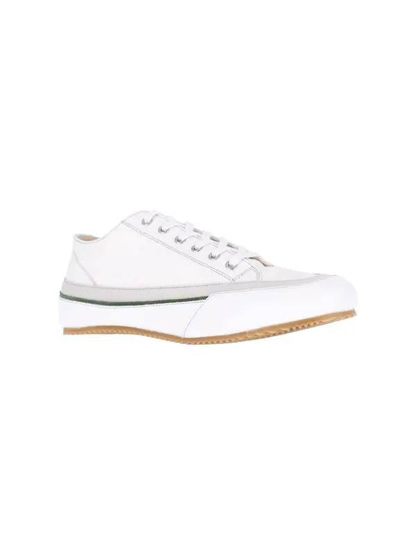 MAISON MARGIELA Traveler' Cotton And Leather Sneakers