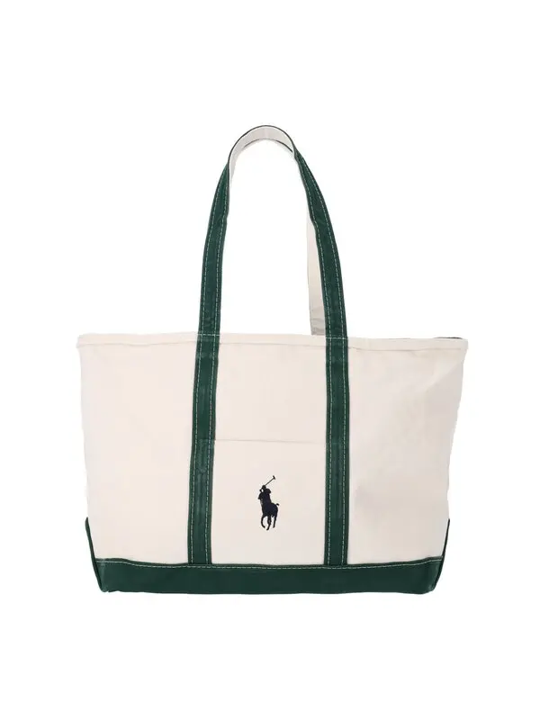 Polo Ralph Lauren Big Pony" Tote Bag - Cream