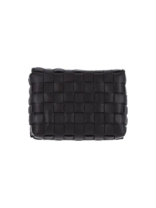 Bottega Veneta Orto Woven Leather Shoulder Bag - Brown