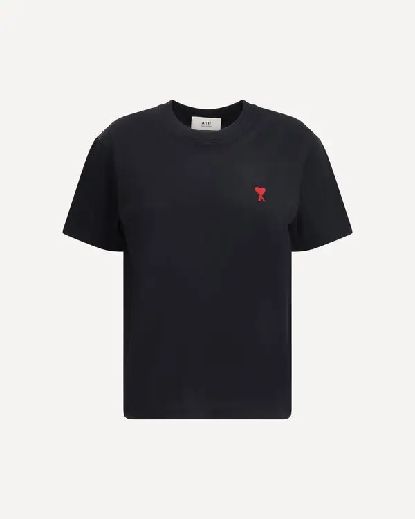 AMI Paris Logo T-hirt - Black