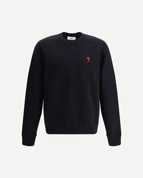 AMI Paris Logoed Weathirt - Black
