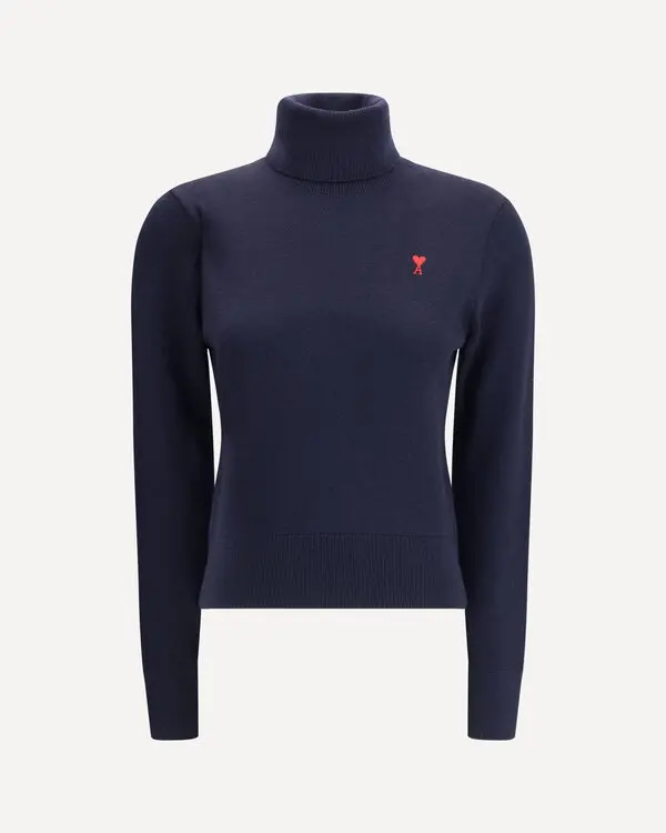 AMI Paris De Coeur Turtleneck Sweater