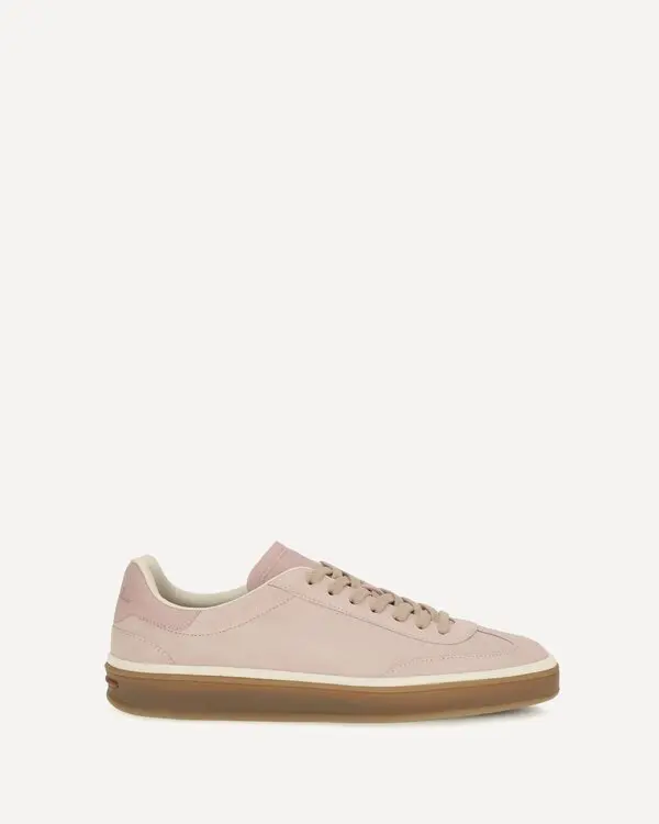 Loro Piana Suede Tennis Walk Sneakers - Pink