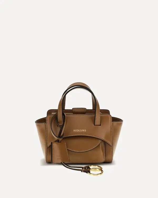 HIDESINS Flap Mini Handbag - Brown