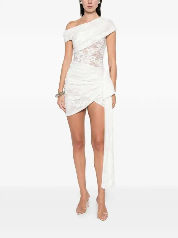 SELF-PORTRAIT Short Draped Dress