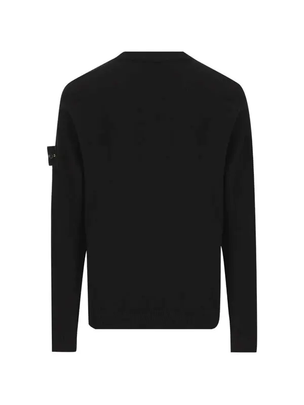 Stone Island Crew-neck Sweatshirt With Logo Patch