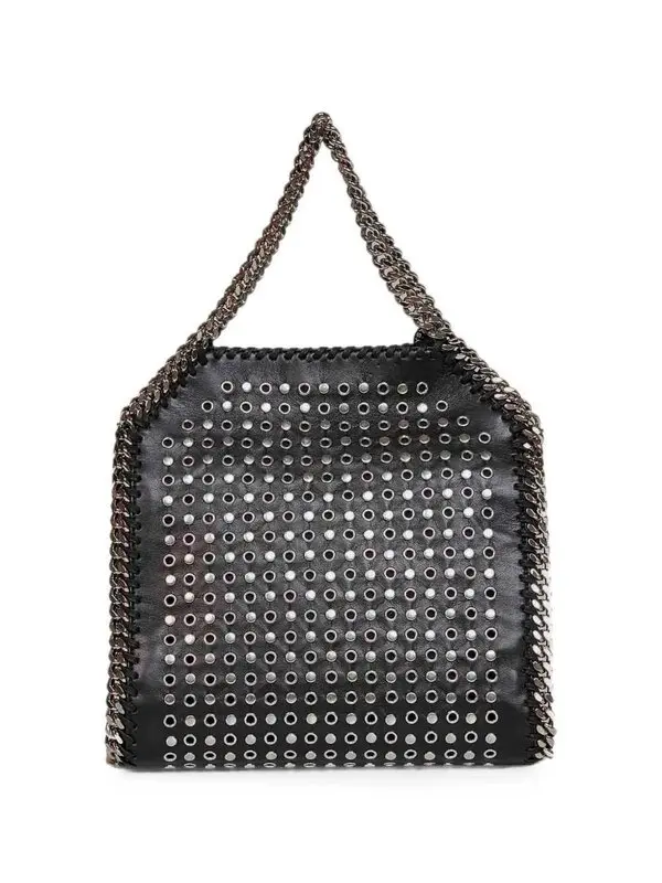 Stella McCartney Falabella Mini Bag In Alter Mat With Studs And Eyelet