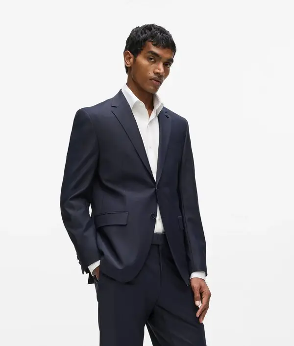 Karl Lagerfeld Slim-fit Blazer - Night Blue