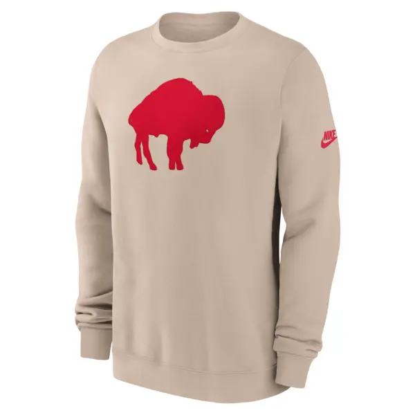 Nike Buffalo Bills Rewind Club Nfl Pullover Crew - Brown