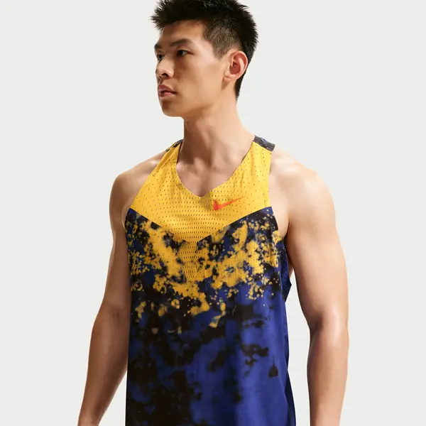 Nike Aeroswift Dri-fit Adv Running Singlet - Yellow