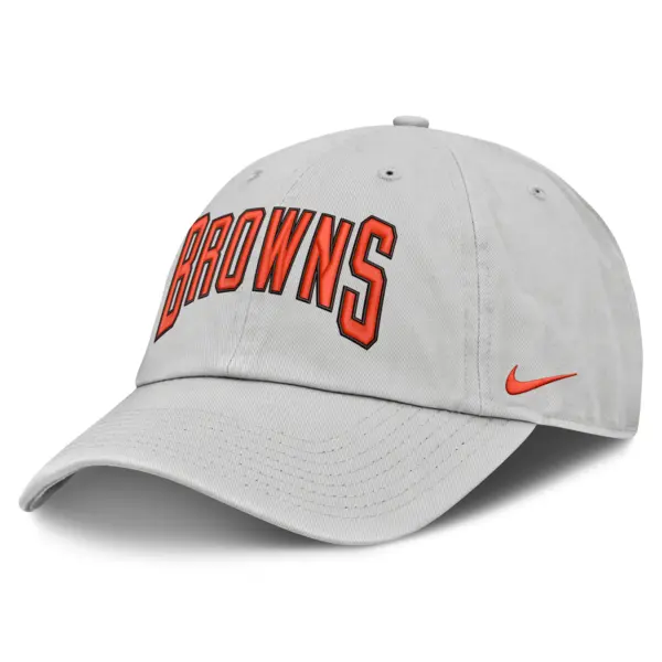 Nike Cleveland Browns Primetime Club Arched Nfl Adjustable Hat - Grey