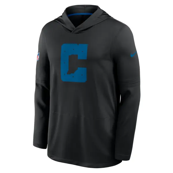 Nike Indianapolis Colts Alt Dri-fit Nfl Long-sleeve Hooded Top - Black