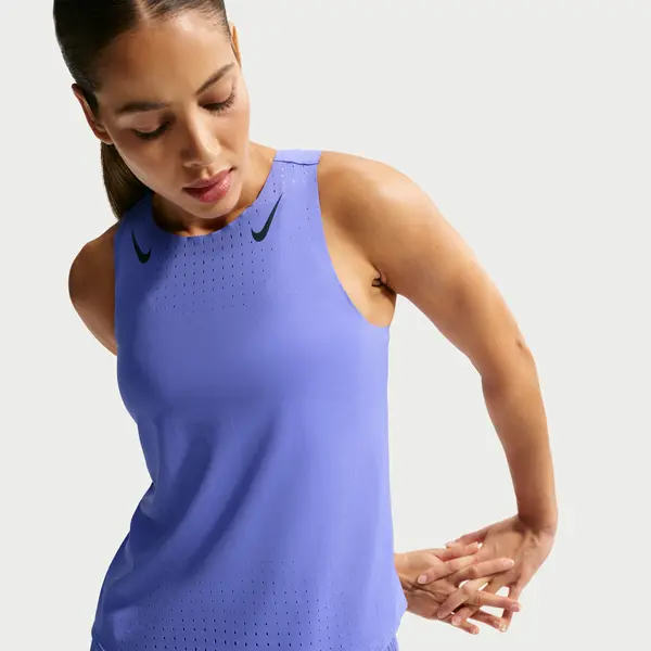 Nike Aeroswift Dri-fit Adv Running Singlet - Blue
