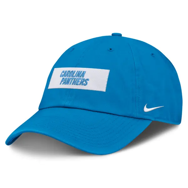 Nike Carolina Panthers Primetime Club Wordmark Nfl Adjustable Hat - Blue