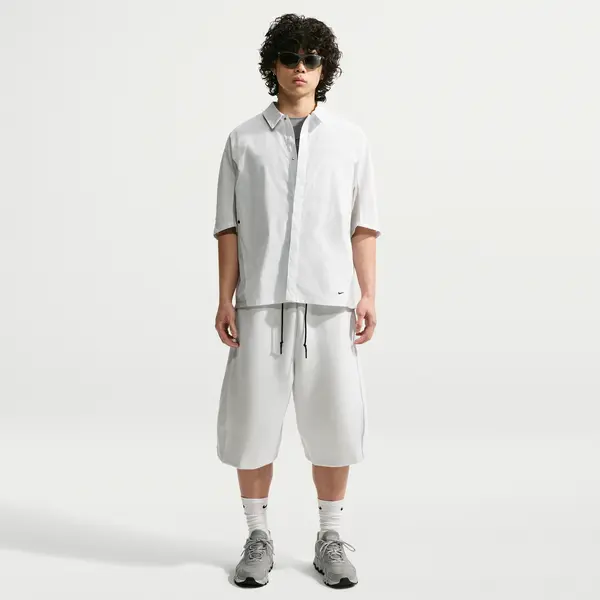 Nike Tech Oversized Fleece Shorts - White