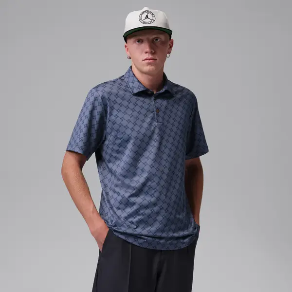 JORDAN Sport Printed Golf Polo - Blue
