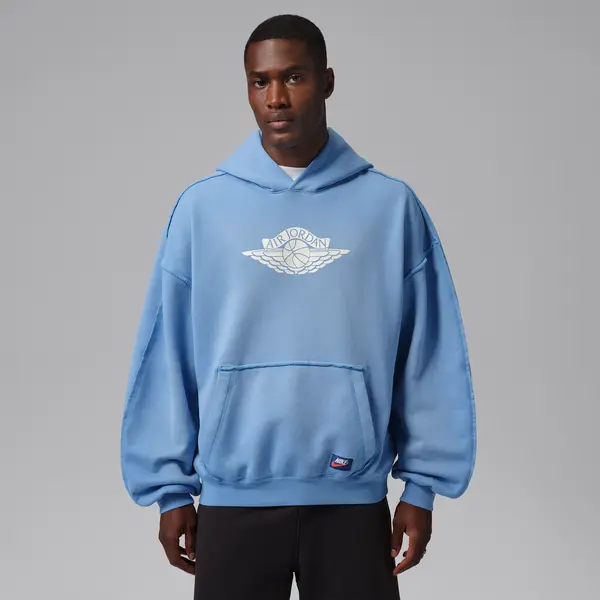 JORDAN Flight Wings Fleece Pullover Hoodie - Blue