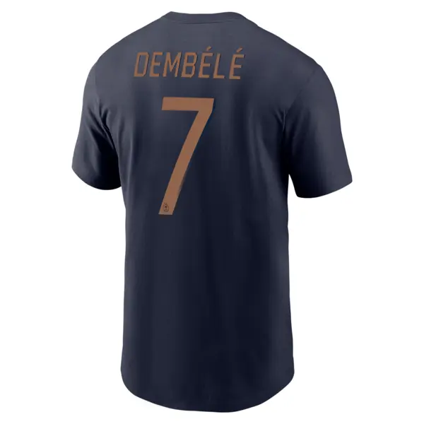 Nike Ousmane Dembã©lã© Fff Soccer T-shirt - Blue
